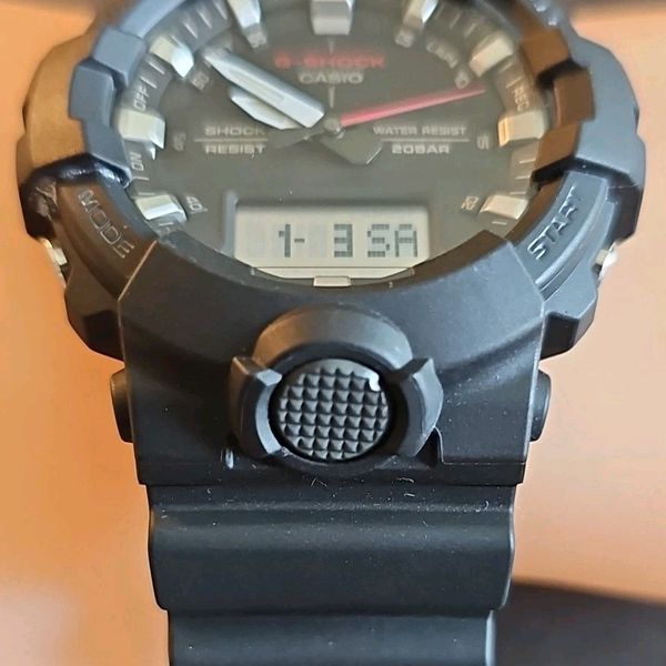 Casio G-Shock GA-800 Black Resin Quartz Digital Analog Watch ...