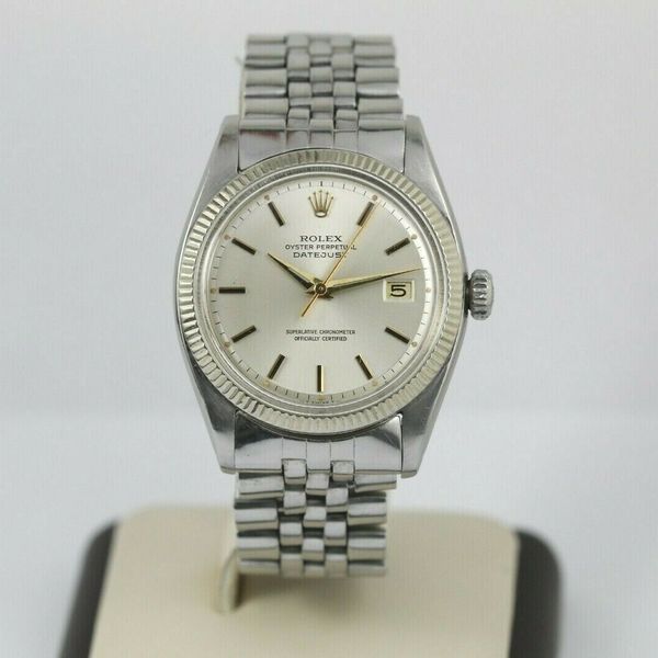 Vintage 1946 Rolex Datejust Wristwatch Ref.6605 Stainless Steel Cal ...