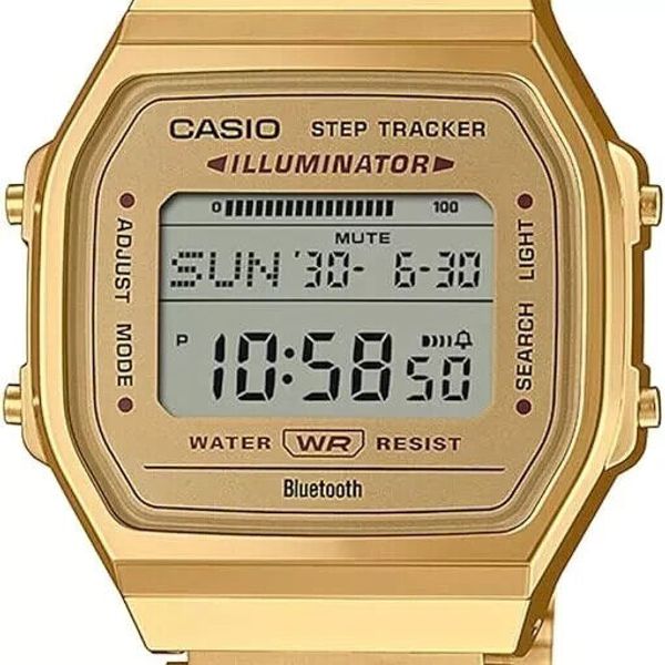 CASIO Step Tracker ABL-100WEG-9A ABL-100 Bluetooth Quartz Digital Gold ...