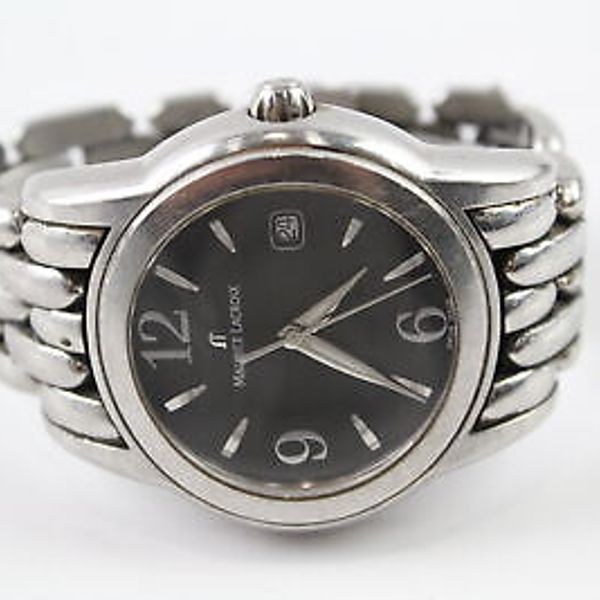 Mens Maurice Lacroix Sphere Black Dial WATCH Quartz Working ...