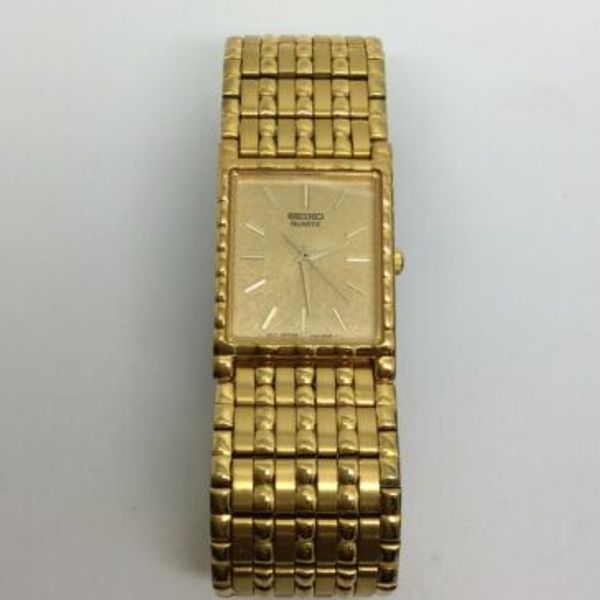 Vintage Seiko Quartz Gold-Tone Stainless Steel Water-Resistant Watch 7N01-5C39 | WatchCharts ...