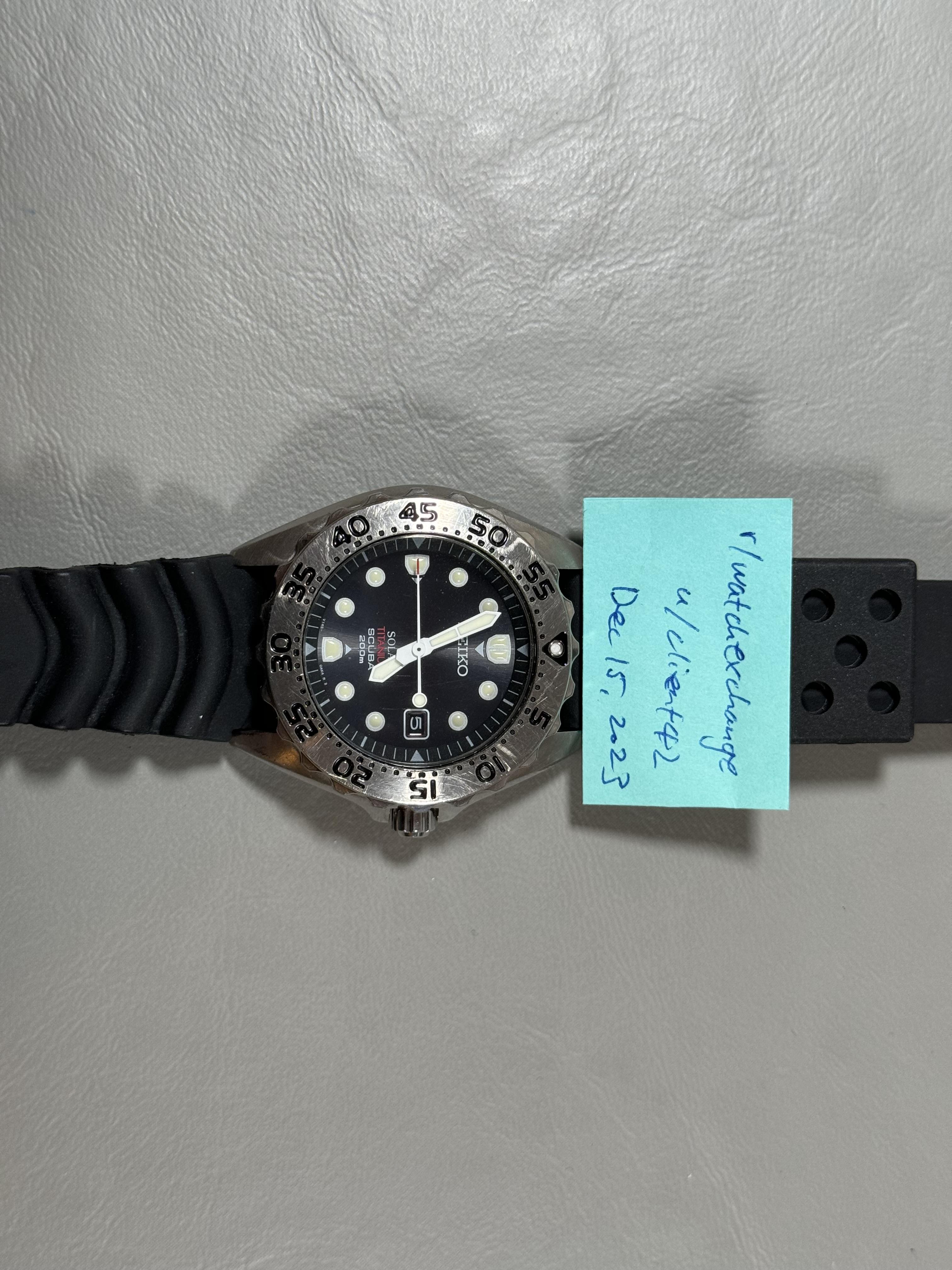 [WTS] Seiko Prospex SBCB007 V145 Solar Quartz Titanium Diver 200M ...