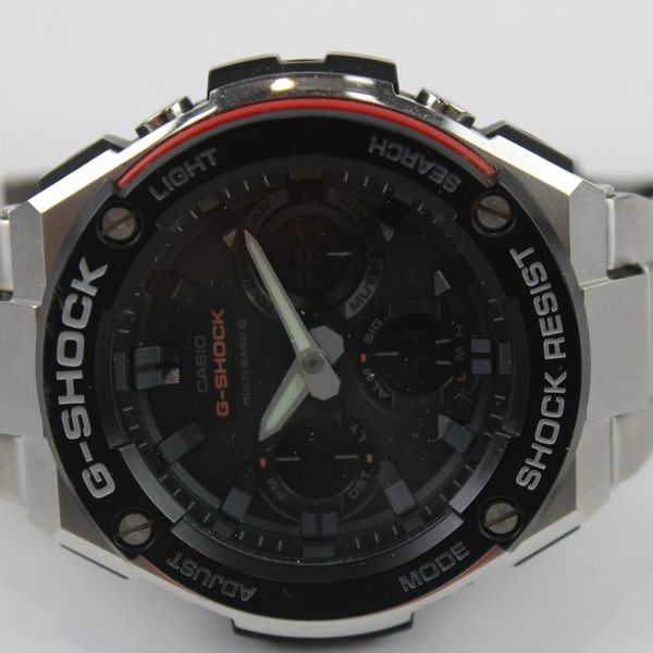 Mens Casio G-Shock Multi Band 6 Tough Solar Watch Ref GST-W100D Quartz ...