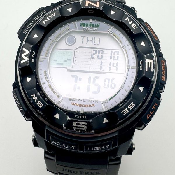 Casio PRW-S2500 Protrek Triple Sensor Tough Solar Watch Black - Works Nice! | WatchCharts ...