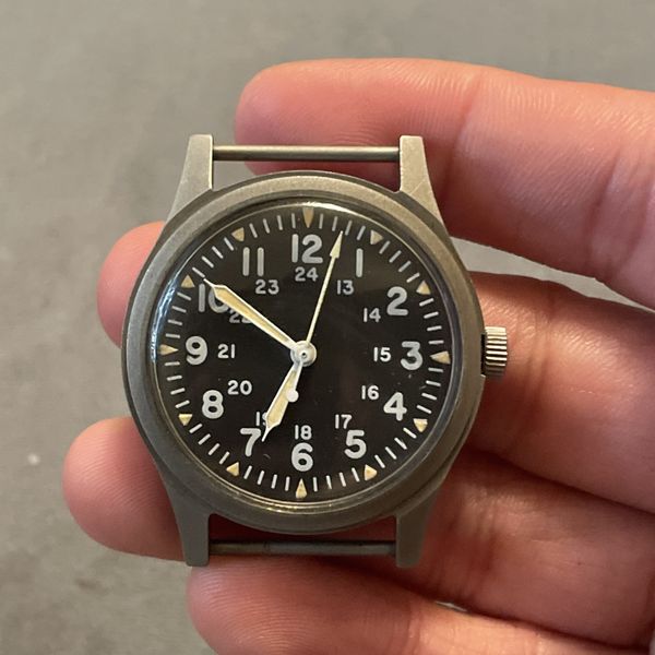 Vintage 1981 Hamilton Military Watch Tritium_ Working | WatchCharts ...