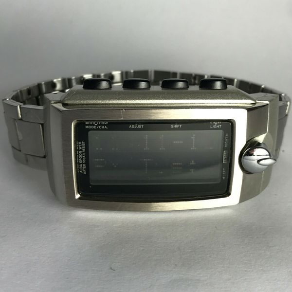 Seiko Alba Spoon Web S.A.M. Secret Agent Man LCD Digital Watch W440 ...