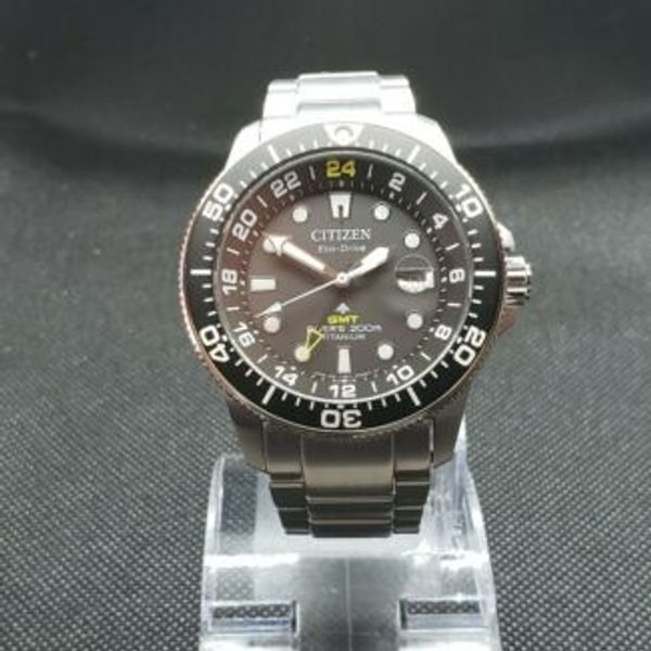 Citizen PROMASTER GMT BJ7110-89E - Super Titanium - Eco-Drive - Diver's ...