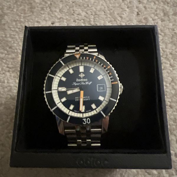 Zodiac Super Sea Wolf Blue Men's Watch - ZO9266 | WatchCharts Marketplace