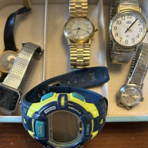 TIMEX Watch Lot 1969 David Pakter Krauss Color Wheel Mechanical Ironman ...
