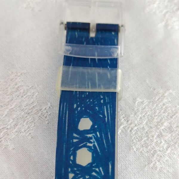 90s Swatch Simple Art Wrist Watch AG 1999 Swiss Water Resistant Working ...
