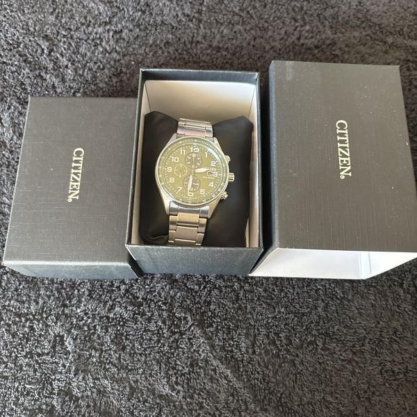 Citizen Eco-Drive Chronograph Green Dial Men's Watch CA0770-72X ...