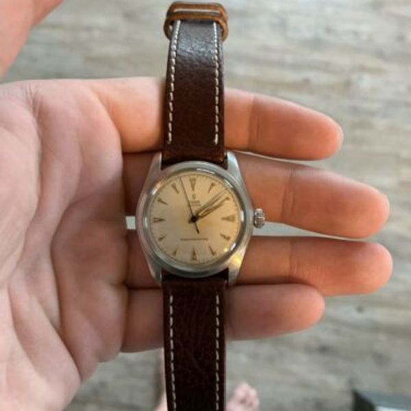 Vintage Tudor Small Rose Ref. 7804 Shock Resisting Oyster Steel Watch ...