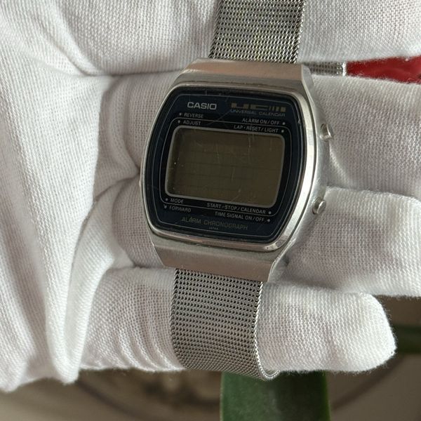 Vintage Casio Casiotron Universal Calendar 79CS-53 Menâ s Digital Watch ...