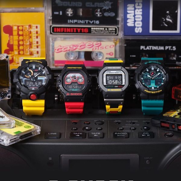 Casio G-Shock DW-5900MT-1A4 Vibrant Red Mix Tape Series Men's Watch ...