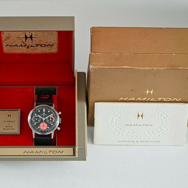 Vintage Hamilton 640 Cal. Valjoux 7736 Chronograph 36mm+ Watch 1960s ...
