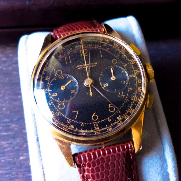 [WTS] 1940s Gilt Dial Chronographe Suisse Landeron 48 Movement ...