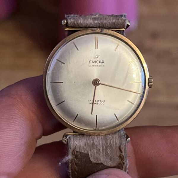 Vintage Mens Enicar Ultrasonic Wristwatch | WatchCharts Marketplace