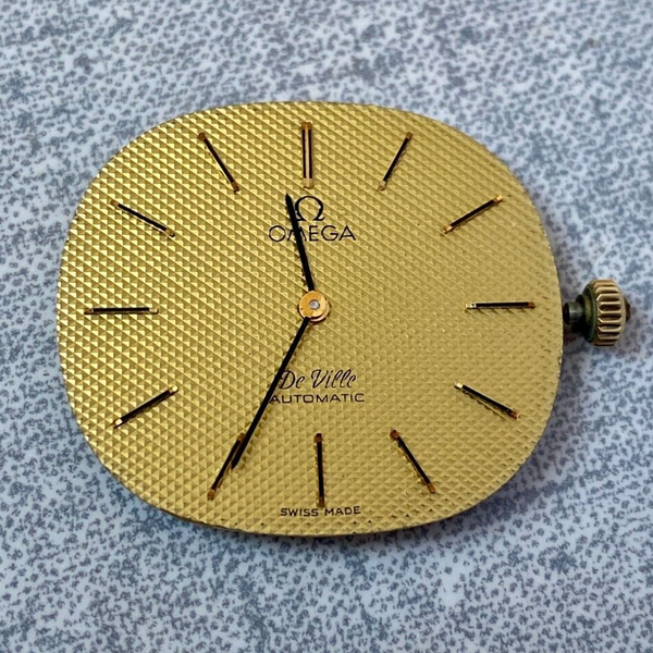 1973 Omega De Ville Automatic Cal 711 Gold Dial And Movement Vintage ...