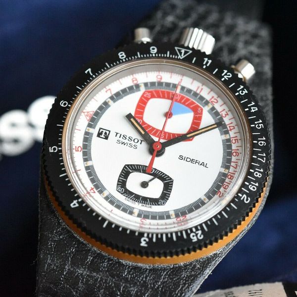 Vintage Tissot Sideral Bullhead Chronograph NOS New 1970s (Lemania 872 ...