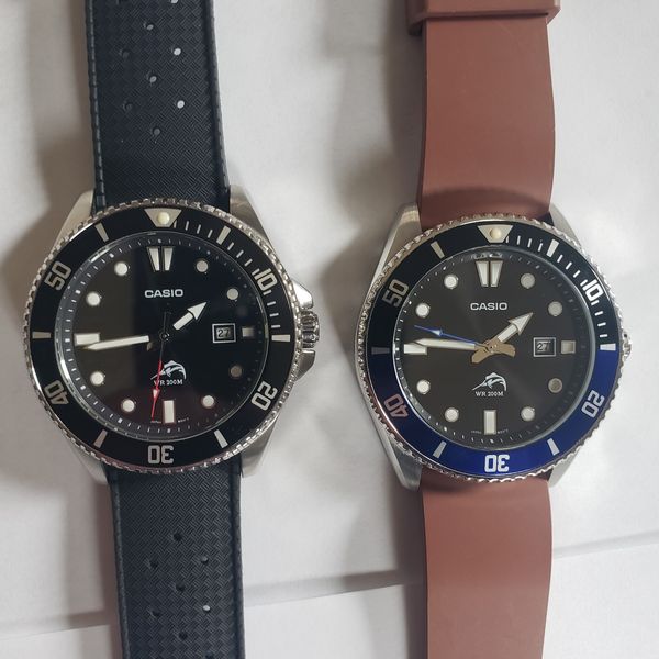 Casio Duro Two Watch Collection - One Black Bezel and One Batman Bezel ...