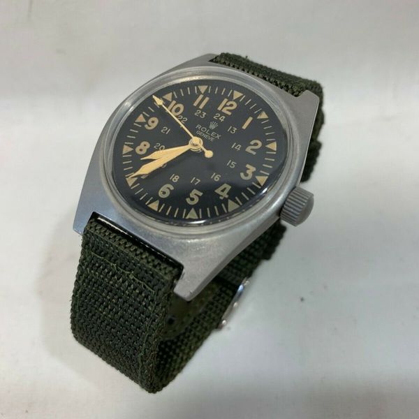 Rolex ROLEX Military Watch excellent Vietnam War Brord Arow hand ...