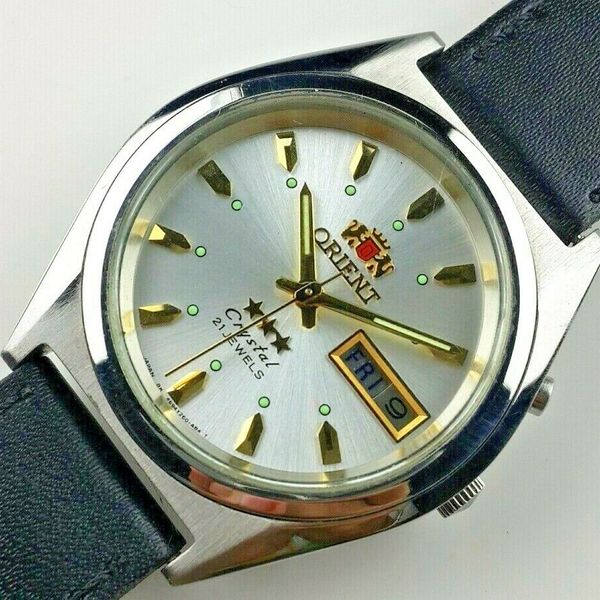 VINTAGE ORIENT 46943 AUTOMATIC 21J JAPAN MEN'S ORIGINAL DIAL WRIST ...