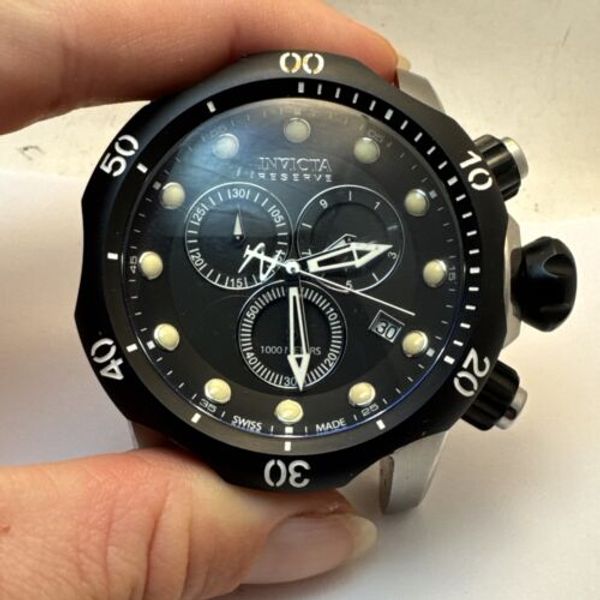 Invicta Men's 5732 Venom Quartz Chronograph Black Dial Watch **NO BAND ...
