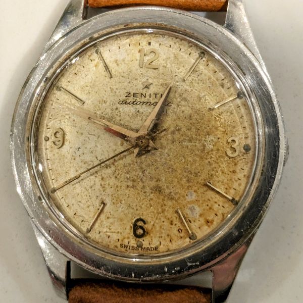 1950s Vintage Zenith Auto Bumper Movement Watch Hidden Crown ...