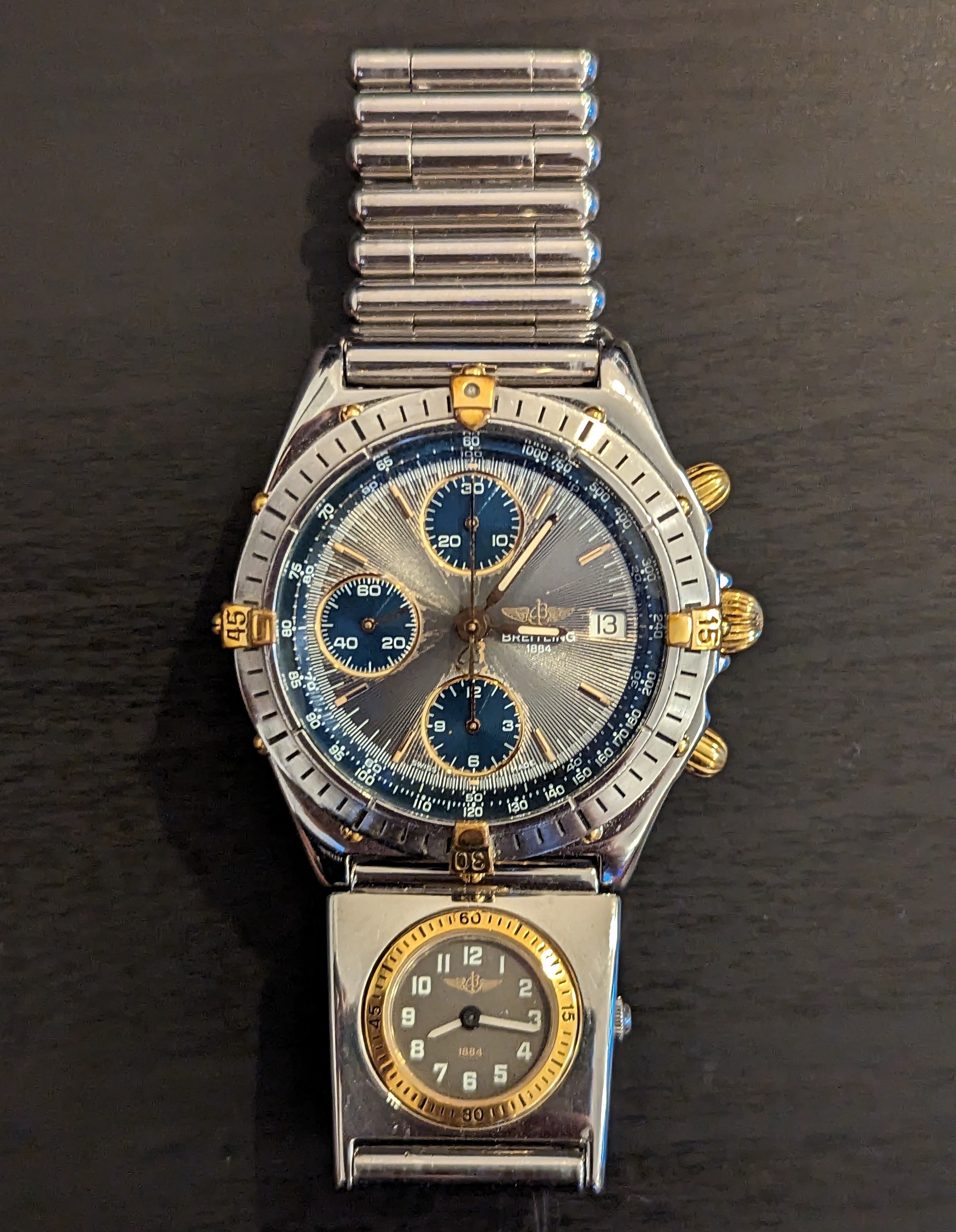 Breitling Chronomat (Ref: B13048) with rare UTC module Neo-Vintage ...