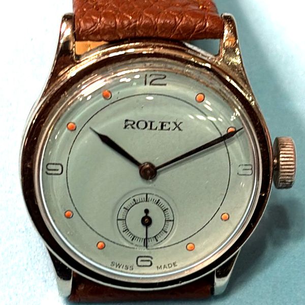 1920s Collectible Rolex Stainless Steel Sky Blue Dial Windup Steel ...
