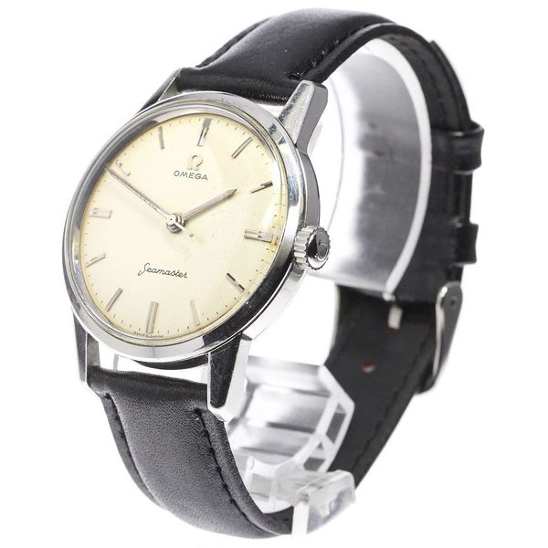 OMEGA Seamaster 14390-7-SC cal.285 vintage Silver Dial Hand Winding Men ...