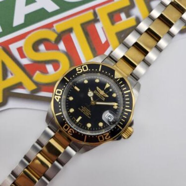 Invicta Pro Diver Model 8927 Gold/Silver Automatic 40mm Stainless Steel ...