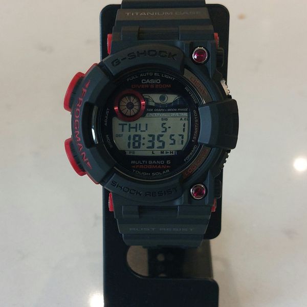 Casio G-Shock Frogman Rare Limited Edition Titanium Ruby GWF-T1000BS ...