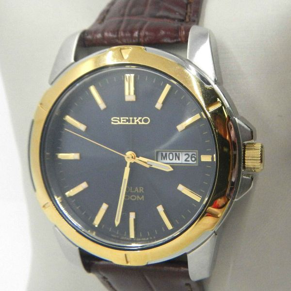 SEIKO FUNCTIONAL SOLAR BLUE DIAL MEN'S WATCH SNE102 $225.00 | WatchCharts