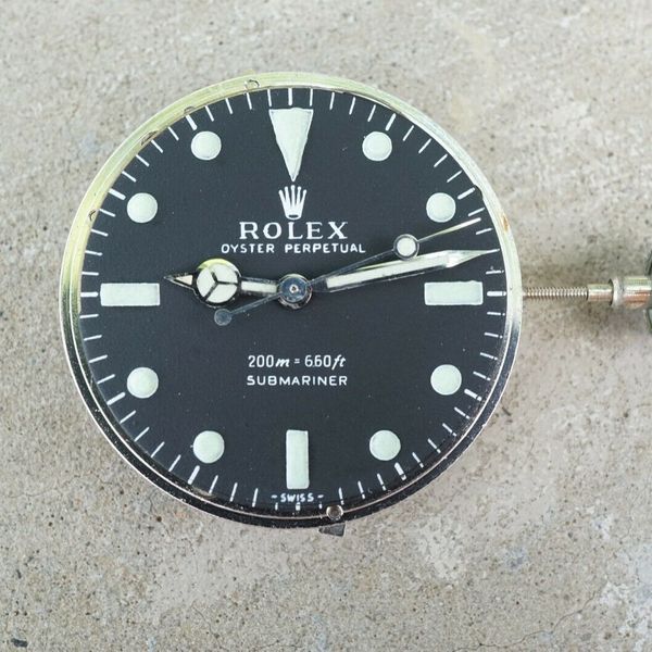 Rolex Submariner 1520 Movement 700 Crown w/ refinished dial / hands ...