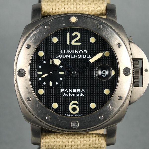 FS: 1999 Panerai Titanium Luminor Submersible Ref: PAM 25 with Box and ...