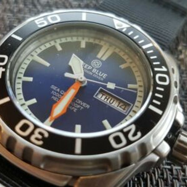 DEEP BLUE SEA QUEST 42MM DIVE WATCH | WatchCharts Marketplace