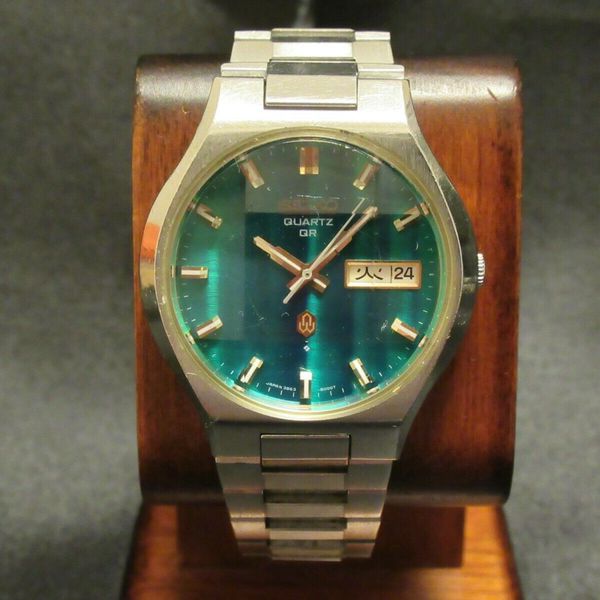 SEIKO 3863-8000 Green Quartz NEW Battery Men's Watch | WatchCharts