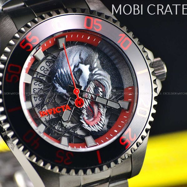 RARE NEW Invicta MARVEL VENOM LE 47mm Men's NH35A Automatic Black SS ...