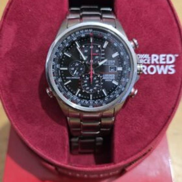 Citizen Eco-Drive Men's Black Watch - At8060-50e box and papers Red ...