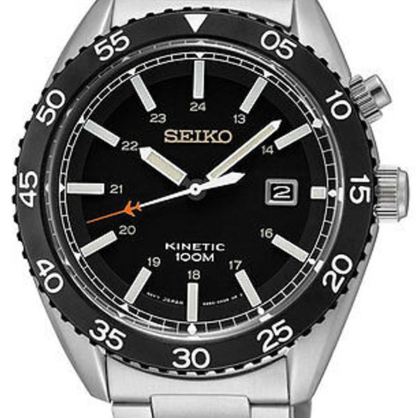 Seiko SKA617 SKA617P1 Mens Kinetic Watch Black WR100m NEW RRP $550.00 ...