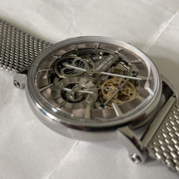 Kenneth Cole New York Automatic Stainless Steel Mesh Men's Watch ...