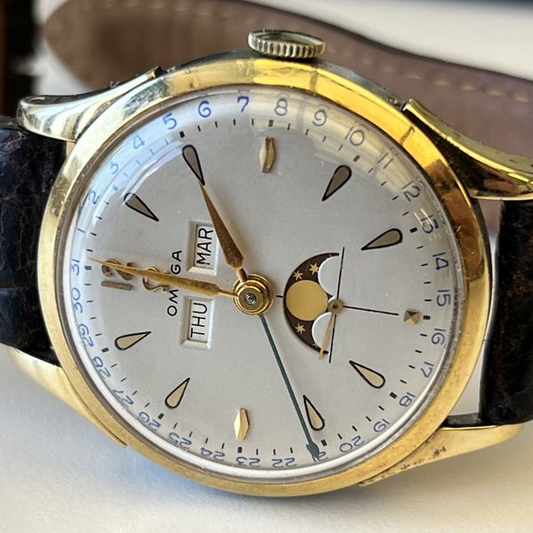 FS: 1950s Omega Cosmic Triple Date Moonphase - 35mm watch only ...