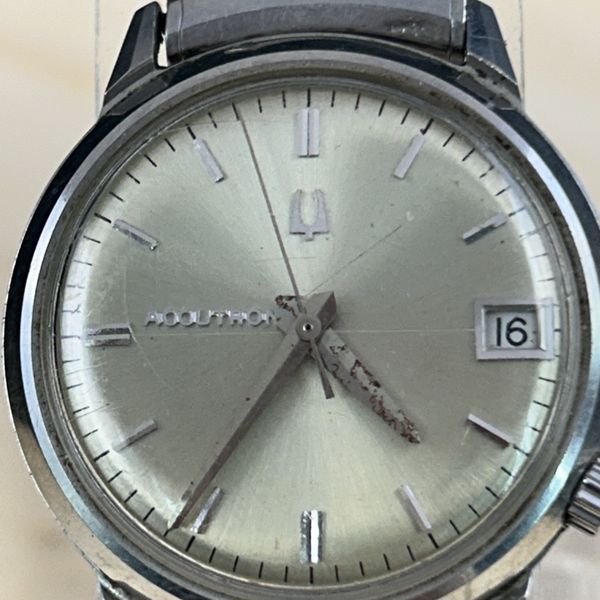 Bulova 1966 M6 218D Date Mens Quartz Wrist Watch, Made In USA - Silver ...