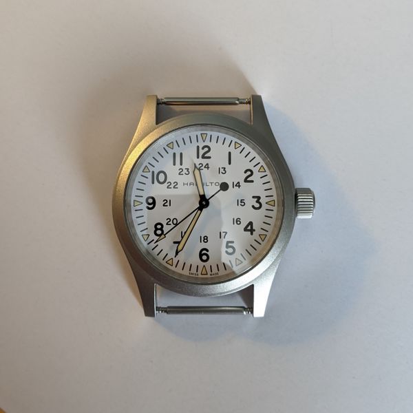 FS: Hamilton Khaki Field Mechanical, White Dial | WatchCharts Marketplace