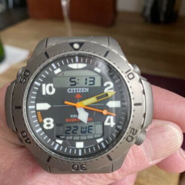 Citizen Promaster Diver Aqualand Titanium Watch Model No JP3XXX/Cal.No ...