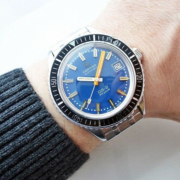 FANTASTIC RARE CERTINA AUTOMATIC DS-2 PH 200M DIVER VINTAGE WRISTWATCH ...