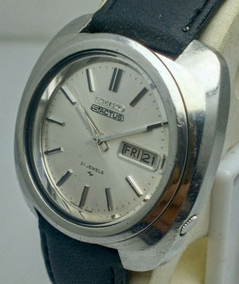 Vintage Seiko 5 Actus 7019-7010 21 Jewels Automatic Watch | WatchCharts Marketplace