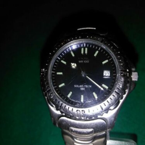 Citizen Men's 7870 Eco Drive Watch Solar Tech 180 Two Tone WR100 ...