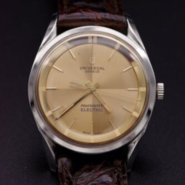 Universal Geneve Polerouter Electric Gold Dial Rare | WatchCharts
